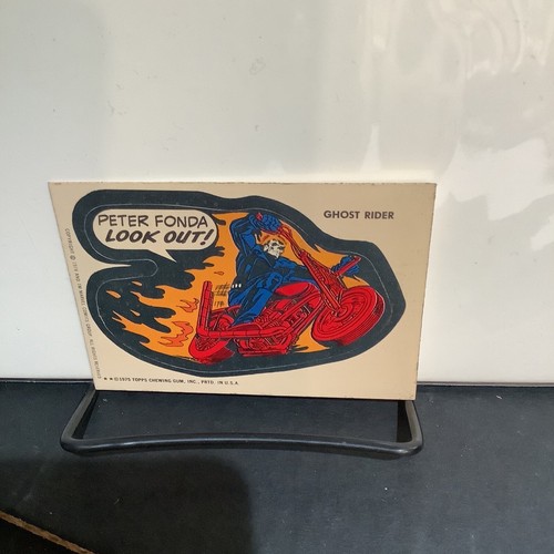 Topps Marvel Ghost Rider Sticker Card (1975, “Look Out Peter Fonda”) | eBay