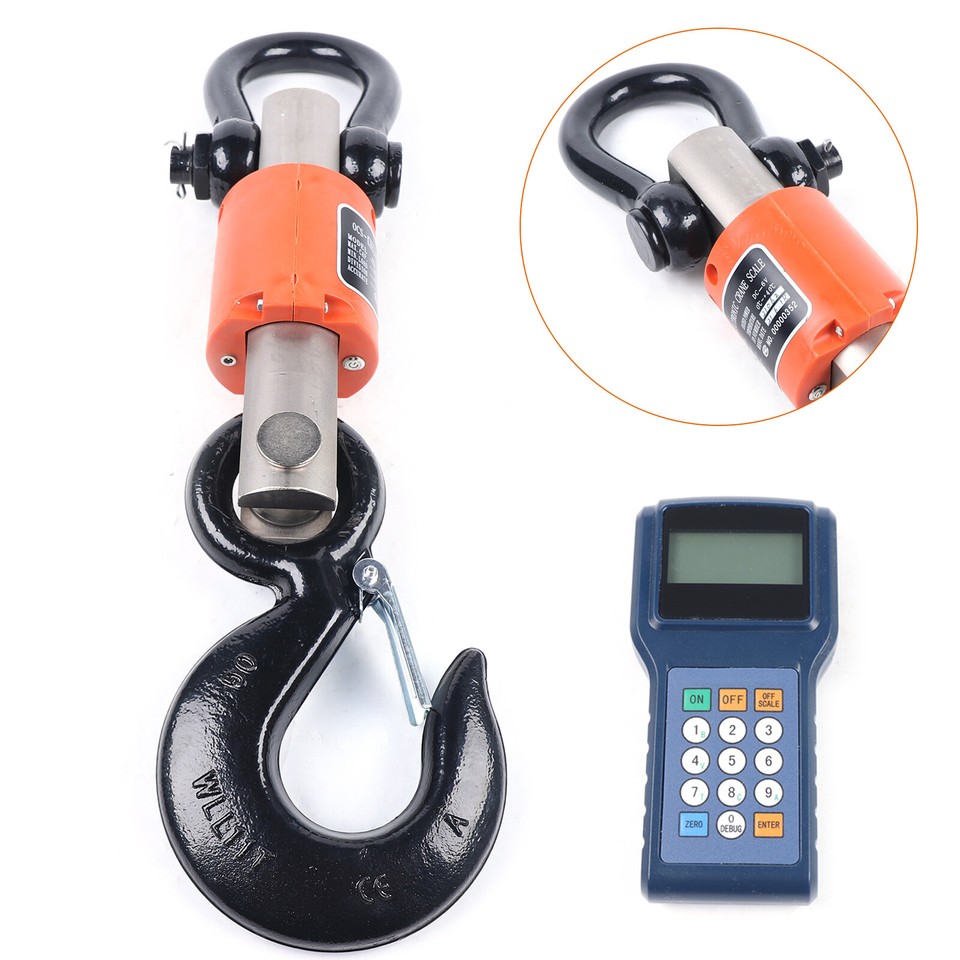 10Ton/10000Kg Electronic Digital Hanging Crane Scale Wireless Remote ...