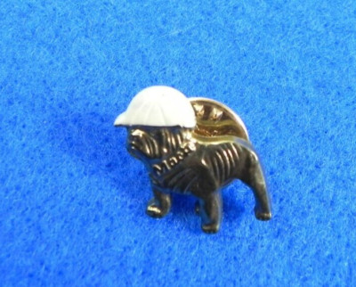 Vintage MACK Truck Gold Tone White Hard Hat Bulldog Bull Dog Tie Tack ...