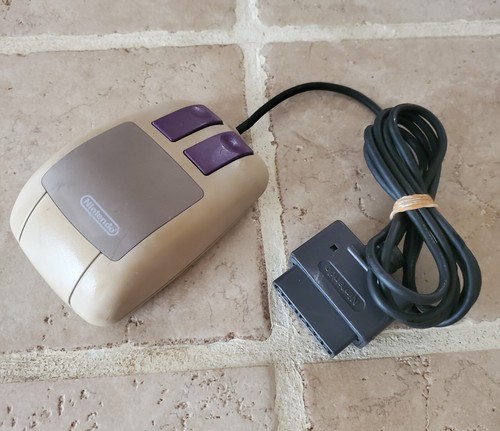 Super Nintendo SNES Original Mouse ! for MARIO PAINT TESTED Working ...