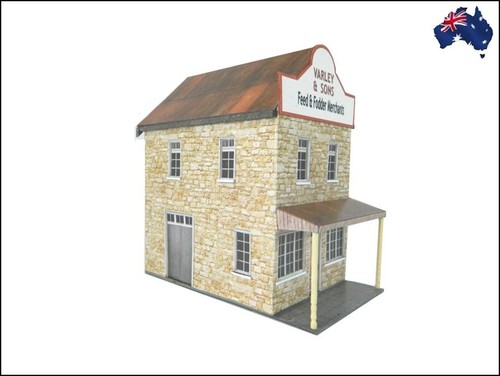 HO Scale Australian TWO STOREY SHOP (Circa 1890s) 5 wall textures ...