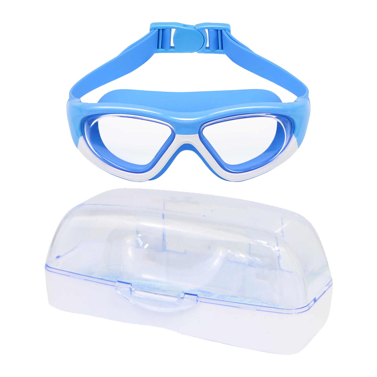 Kids Swim Goggles Comfortable Non-slip Clear View Pool Goggles Large ...