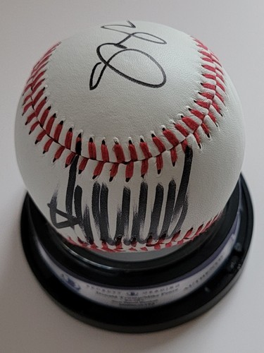 RARE! President DONALD TRUMP & MIKE PENCE Autographed BASEBALL BECKETT ...