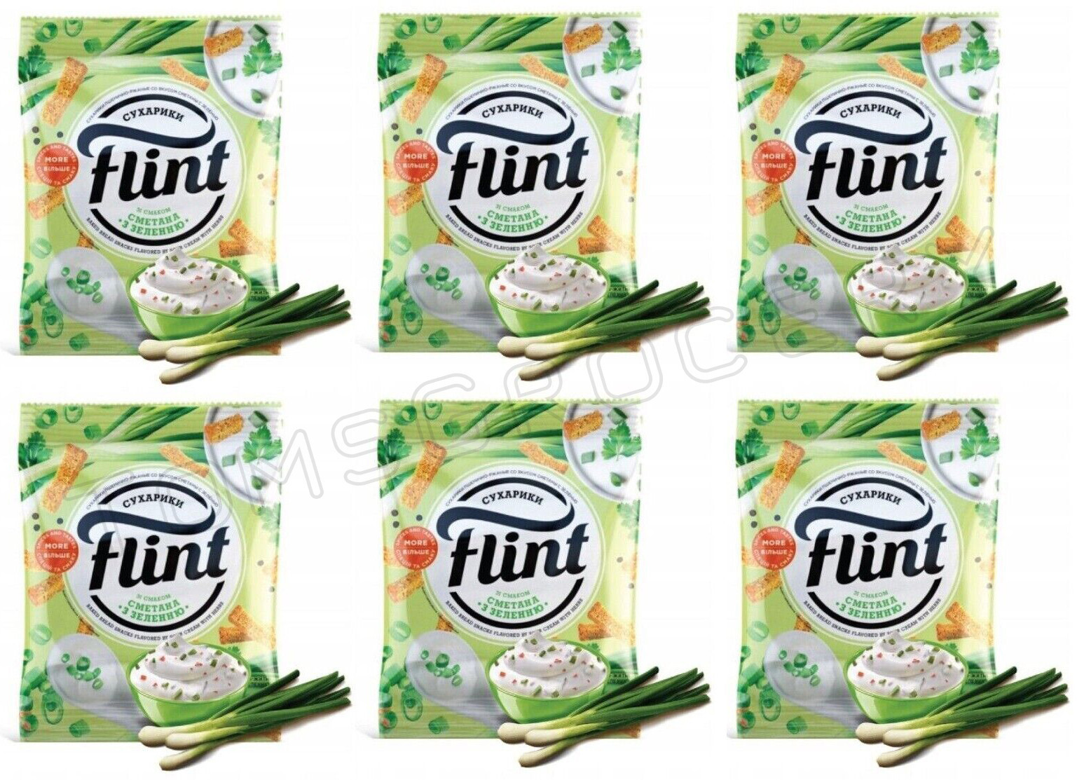 FLINT SOUR CREAM & HERBS Baked Bread Crisps Rusks European Snacks 6x ...