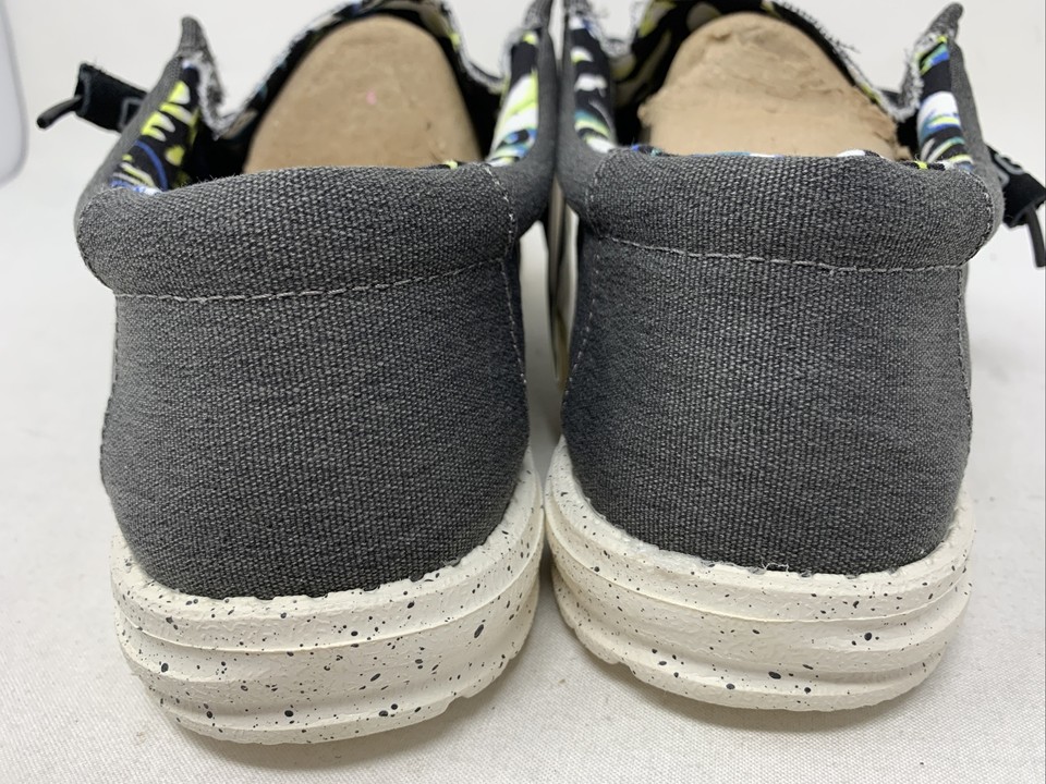 Hey Dude Wally Stretch Black Men Size 9 (AB102) | eBay