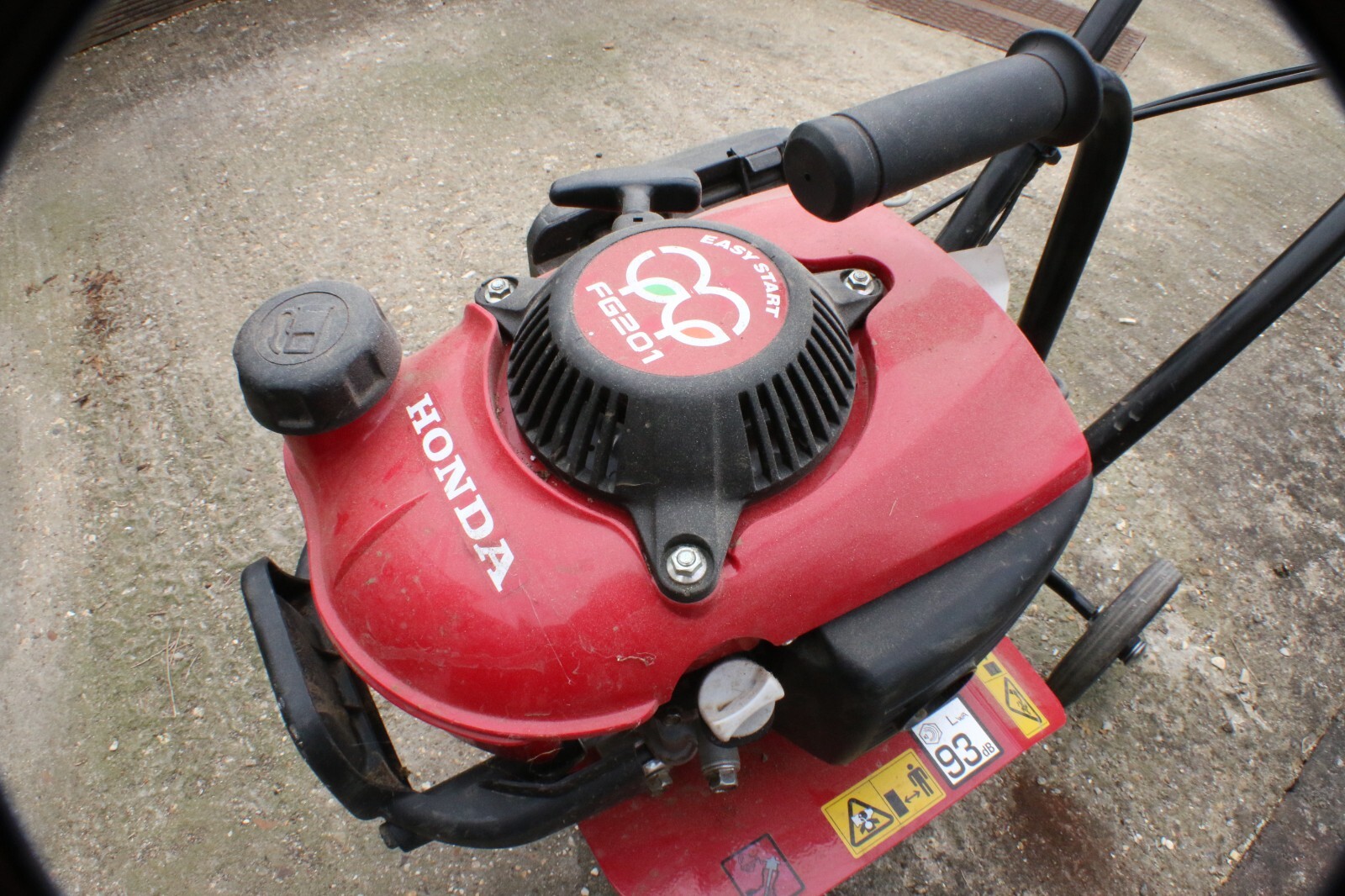 ROTAVATOR HONDA FG201 TILLER. USED, LIGHTLY (TWICE).MANUAL INCLUDED ...