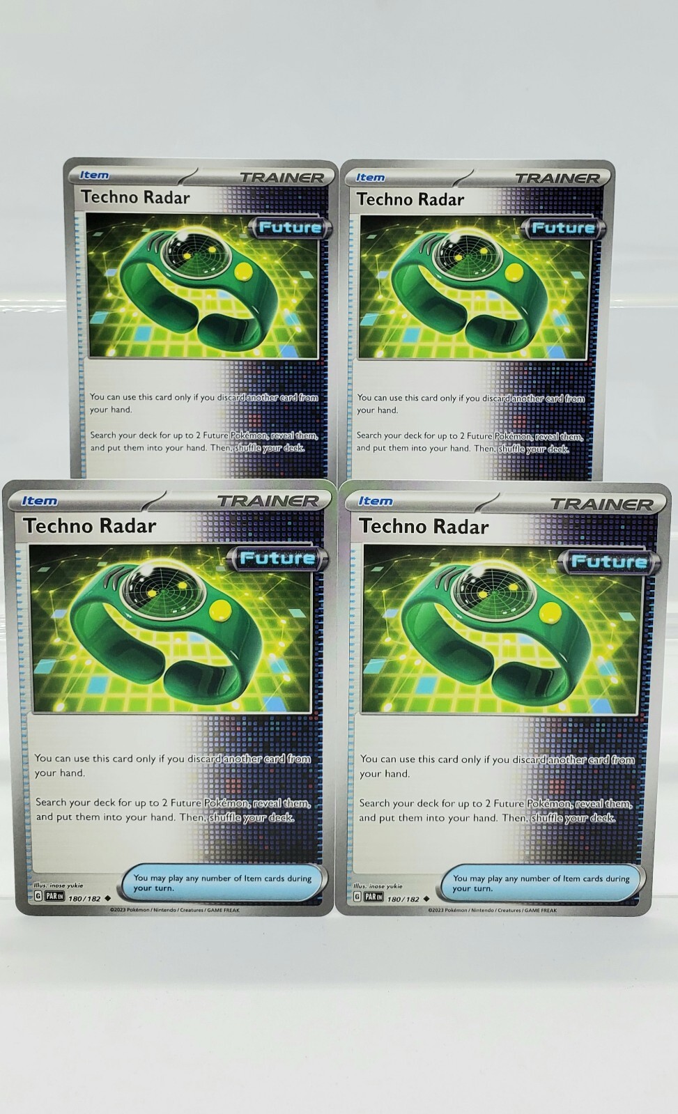 Pokemon TCG Techno Radar 180/182 SV04: Paradox Rift Uncommon 4 Cards ...