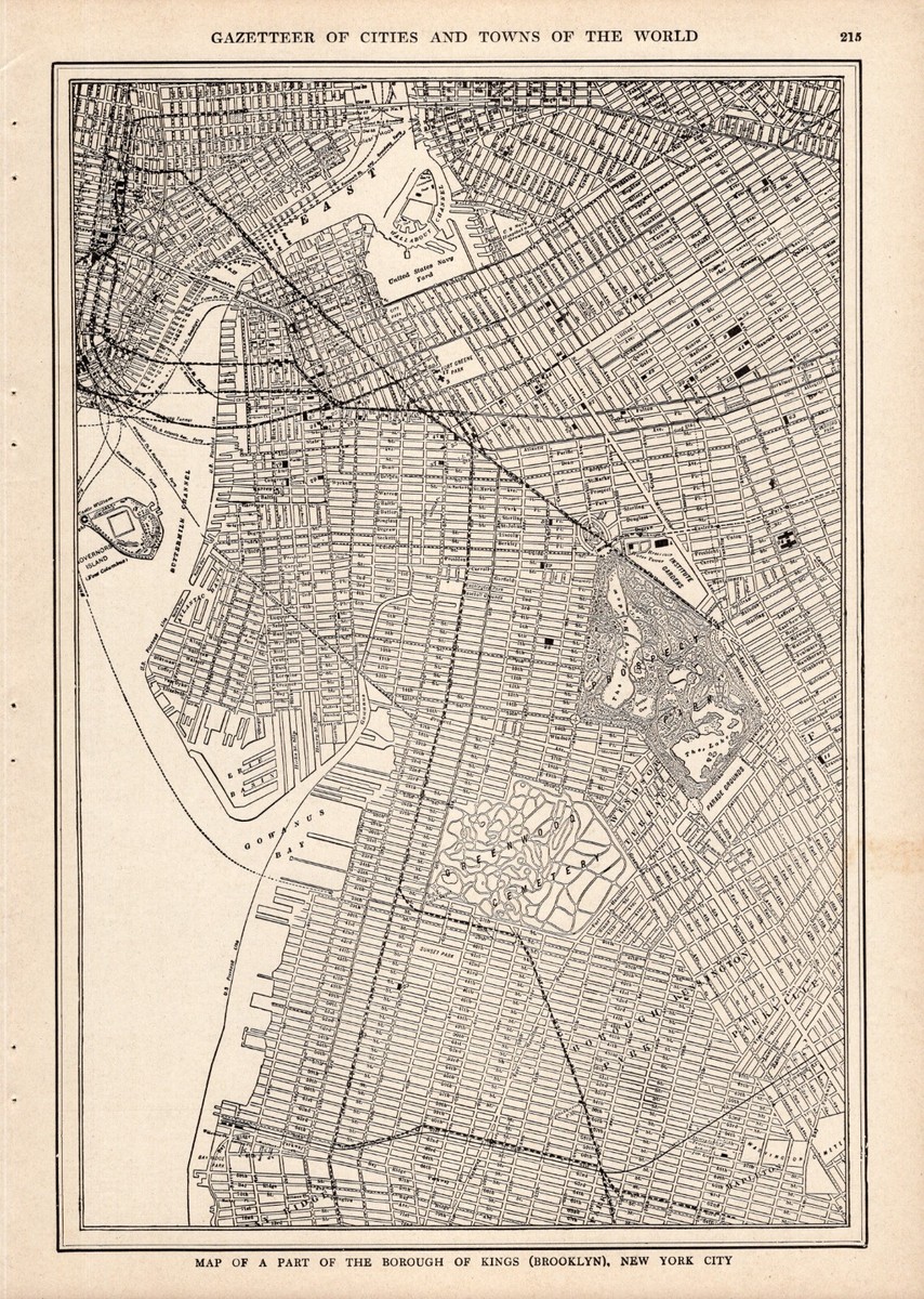 Road Map Of Brooklyn Ny