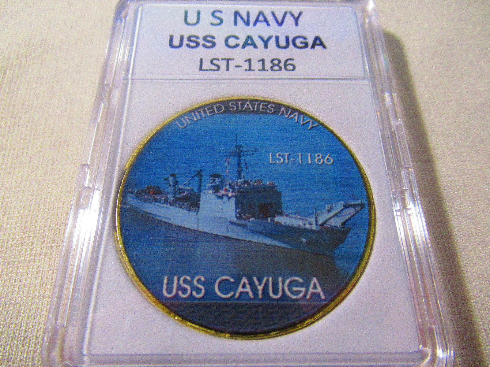 US NAVY - USS CAYUGA (LST-1186) Challenge Coin | eBay