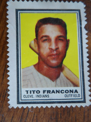 1962 TOPPS BASEBALL STAMP TITO FRANCONA CLEVELAND INDIANS S-1221 | eBay