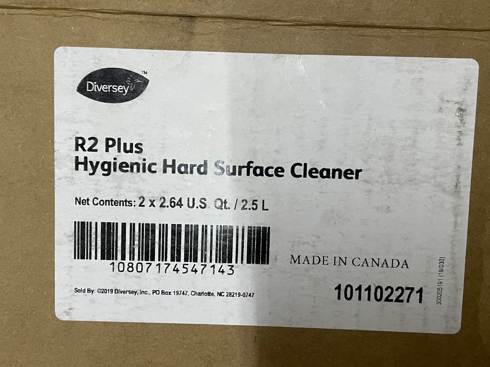 (2 x 2.5 L) Diversey 101102271 R2 Plus Hygienic Hard Surface Cleaner | eBay