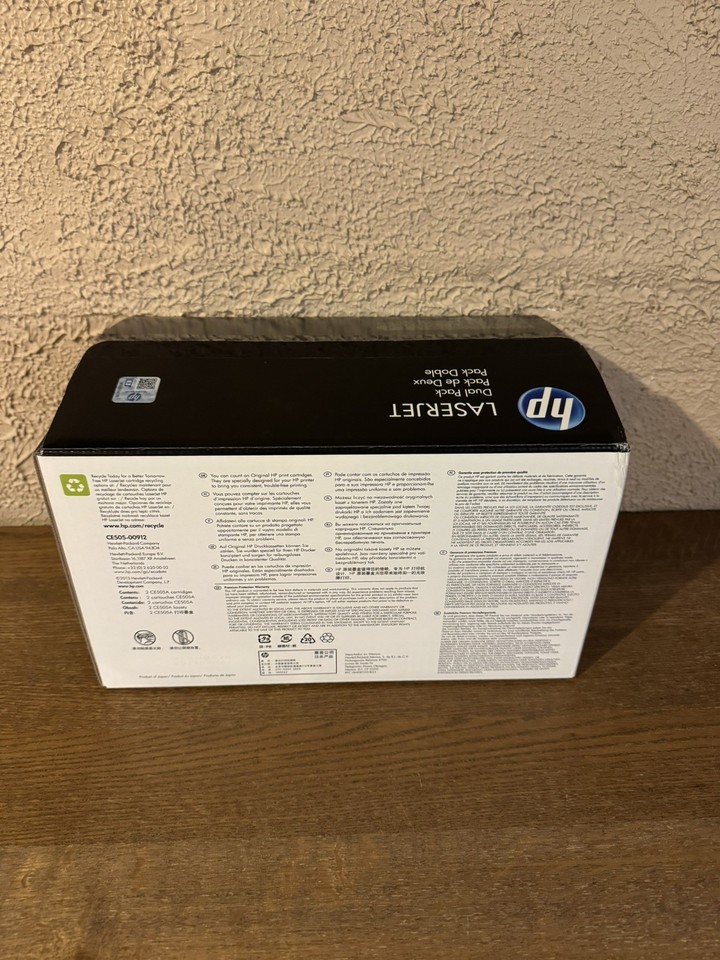 GENUINE HP CE505D (05A) DUAL PACK TONER CARTRIDGES - Open Box | eBay