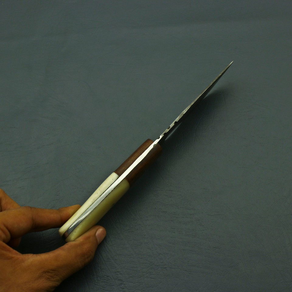 Custom Made Damascus Hunting Knife - Hand Forged Damascus Steel Sharp ...