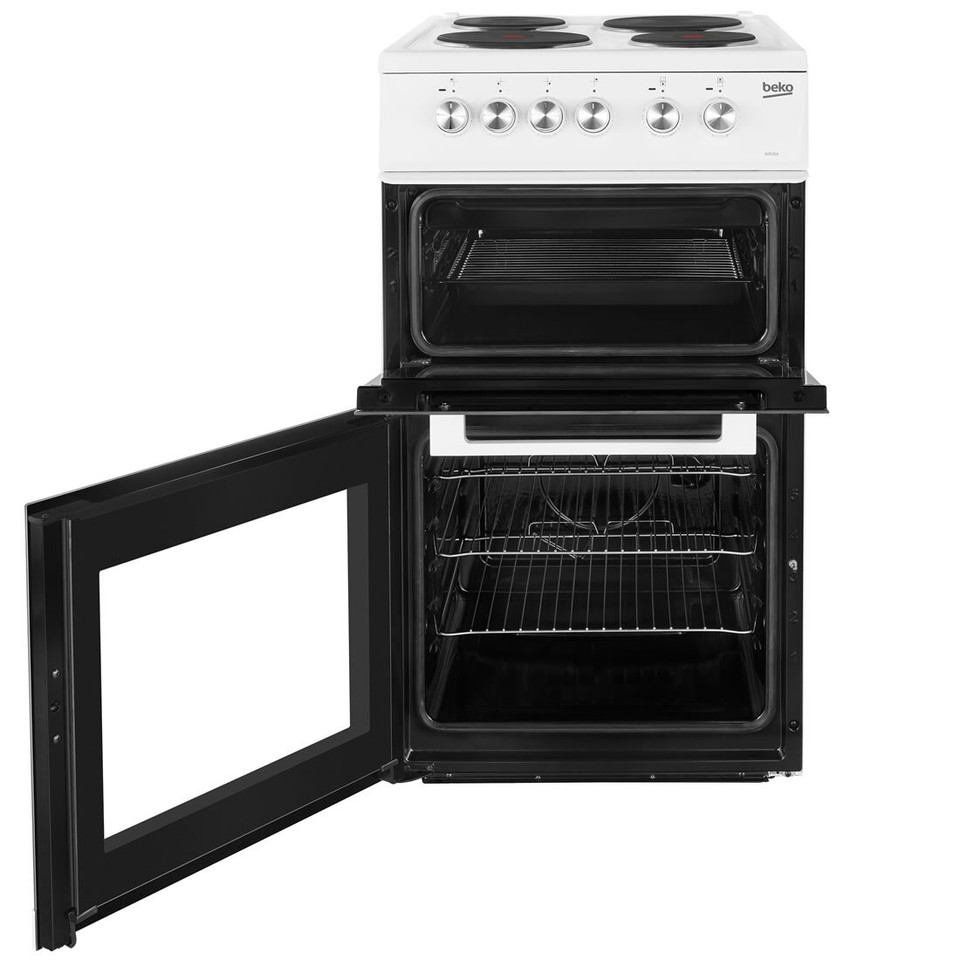 KD531AW 500mm Twin Cavity Electric Cooker Sealed Hob White ...