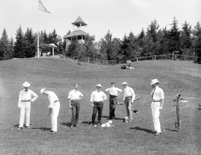 1895-1919 Golfing, Mountain Golf Club, NH Vintage Photograph 8.5" x 11 ...