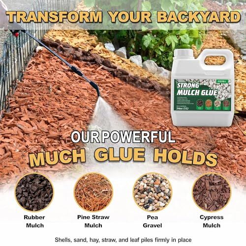135 oz Strong Concentrate Mulch Glue, Gravel Binder Mulch Glue, Non ...