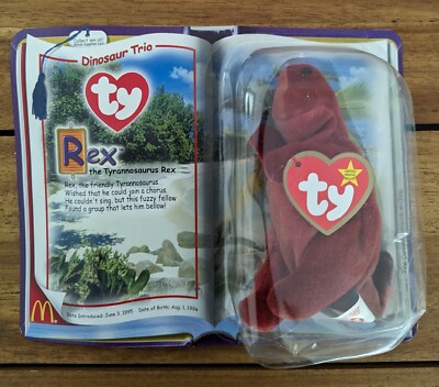 1994 Ty Beanie Baby Rex The Tyrannosaurus Rex SEALED | eBay