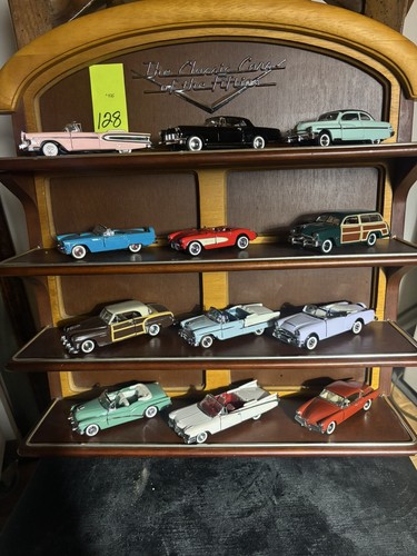 Franklin Mint Classic Cars of the 50s: Set Of 12 Metal Cars & Wood ...