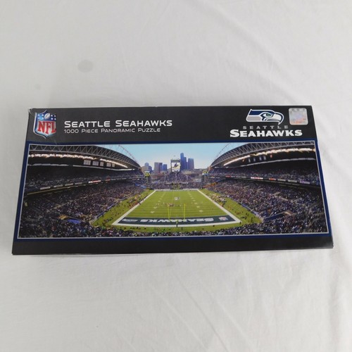 Seattle Seahawks 1000 piece Panoramic Jigsaw Puzzle 39" x 13" NFL ...