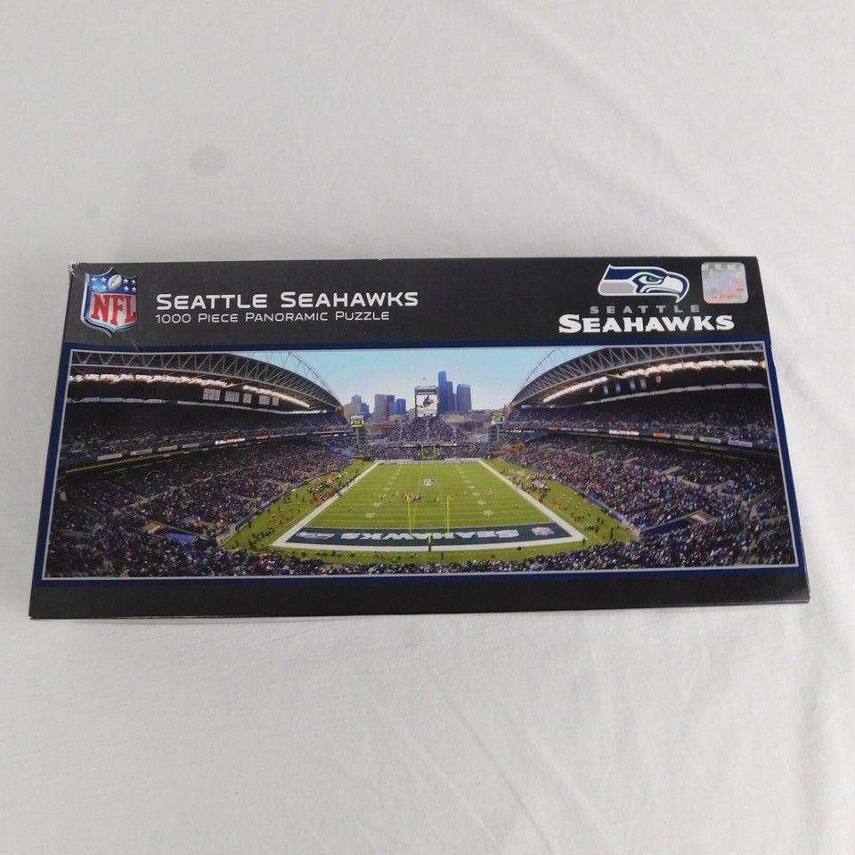 Seattle Seahawks 1000 piece Panoramic Jigsaw Puzzle 39" x 13" NFL ...