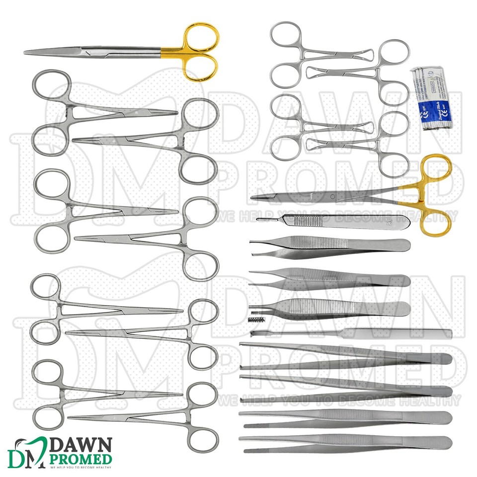 27 Pcs Male Dog Testicles Neutering Castration Kit German Grade ...