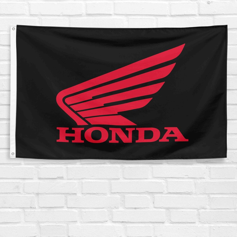 For Honda Motorcycle Enthusiast 3x5 ft Flag HRC Racing Show Wall Banner ...