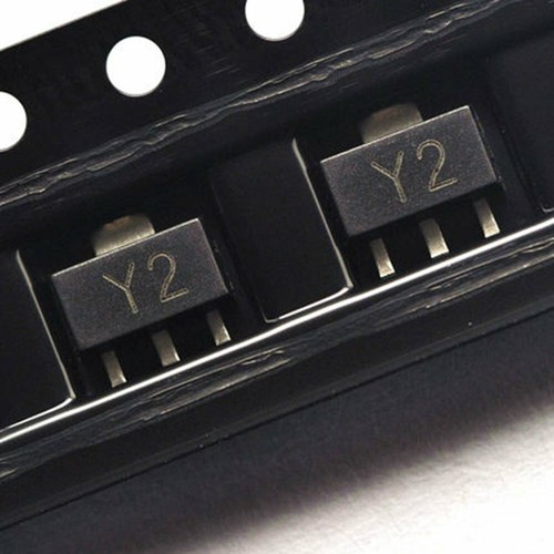 50PCS SS8550 Y2 1.5A/25V PNP SOT89 Double S high current SMD transistor ...