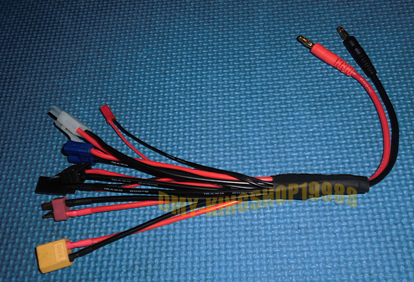 Model Cable Banana Plug TO RC Futaba XT60 EC3 JST Male Dean T Tamiya ...
