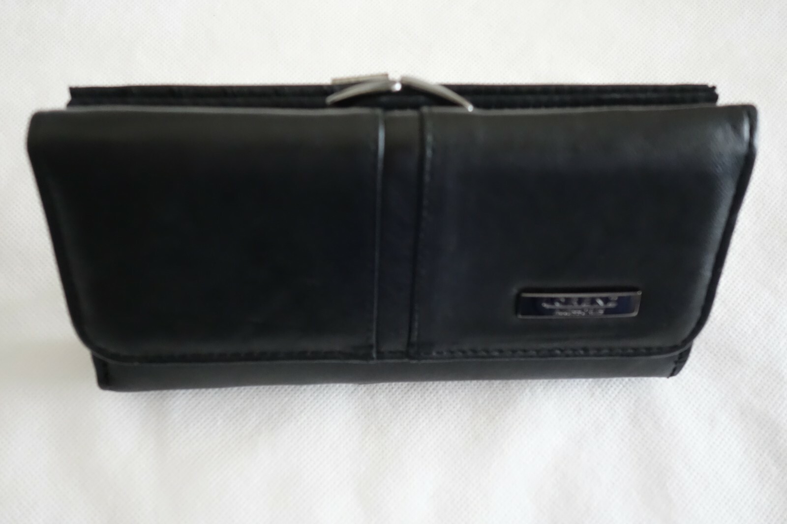 Ladies Leather Purse Wallet Black Extra Large Size | eBay UK