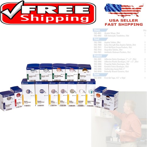 SmartCompliance 237-Piece First Aid Kit Refill - Essential Emergency ...
