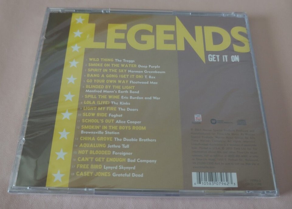 Time Life Legends Get It On New SEALED Various Artists | eBay