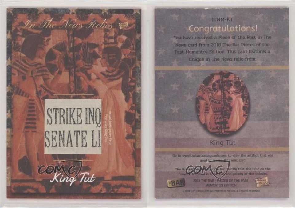 2018 The Bar Pieces of Past Mementos In News Relic King Tut #ITNM-KT ...