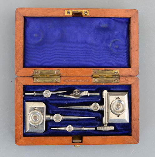 Vintage Chadburn & Co Beam Compass Trammel Mechanical Drafting Tool Set ...