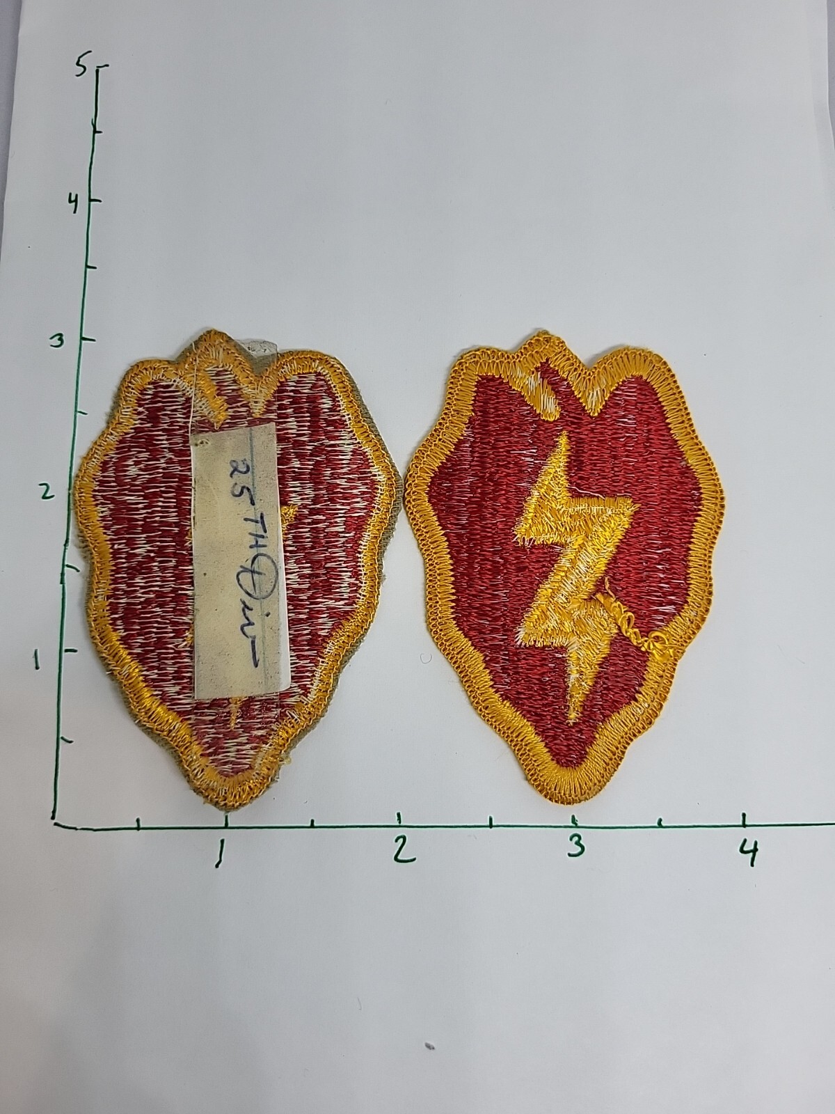 US Army 25th Infantry Division CLASS A Uniform Patch Schofield Barracks ...