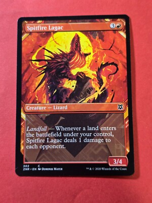 2020 Magic The Gathering Zendikar Rising #302 Spitfire Lagac, C, R, NF ...