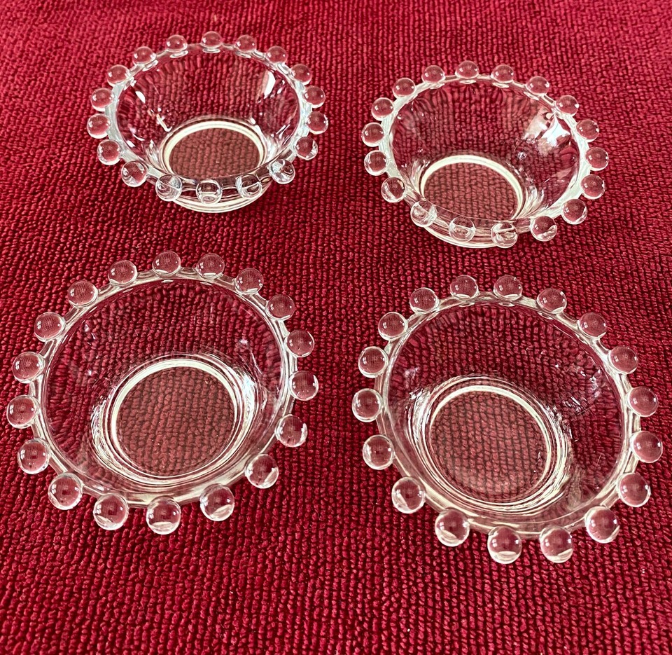 U Pick One Imperial Glass Candlewick Goblets Coasters/ Creamer / Relish ...