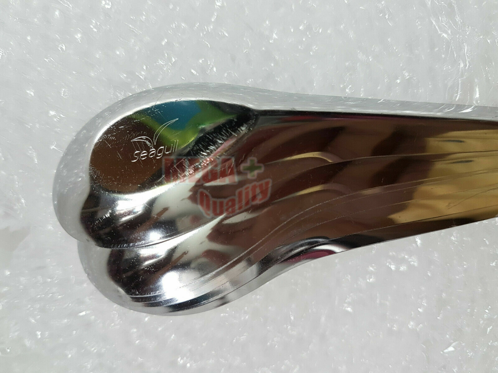 6 psc Seagull Stainless Steel Spoon Chinese Kitchenware Food Rice Soup ...