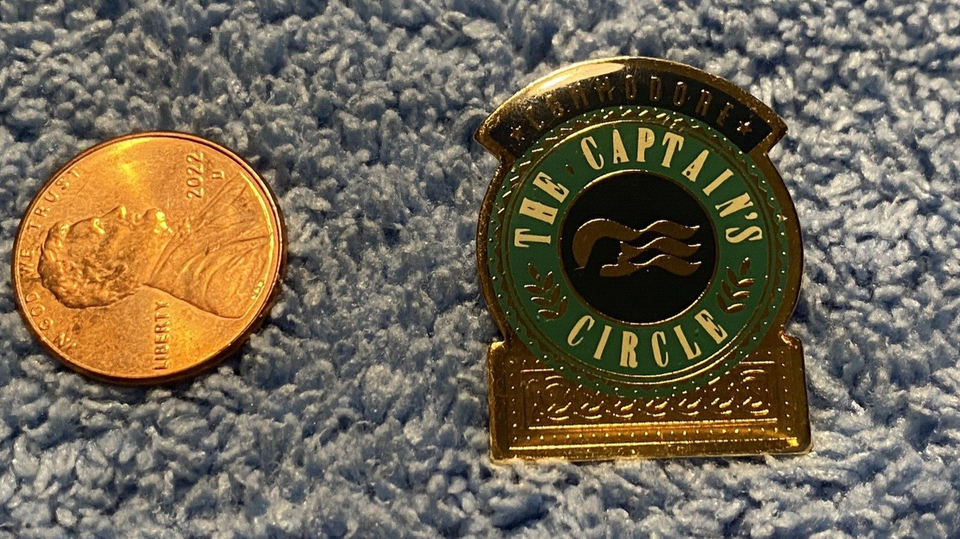 PRINCESS CRUISE COMMODORE CAPTAIN'S CIRCLE LAPEL PIN ~ Y2K-era-ish | eBay