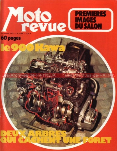 MOTO REVUE 2094 YAMAHA TF2 TD3 ; HONDA CR 250 R KAWASAKI Z 900 au Salon ...