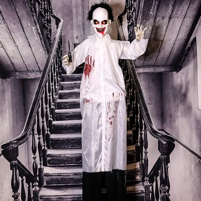 Haunted Hill Farm Life-Size Scary Animatronic Doctor with Touch ...