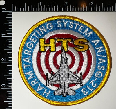 USAF HARM Targeting System HTS AN/ASQ-213 Yellow Edge Patch | eBay