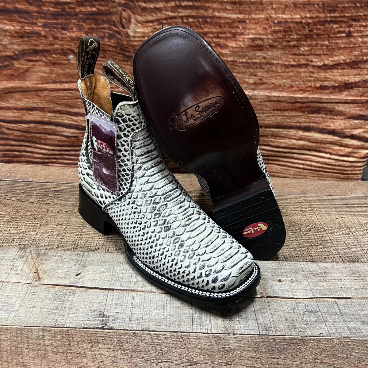Python Skin Boots The Western Shops Mens Leather Exotic Python Print ...