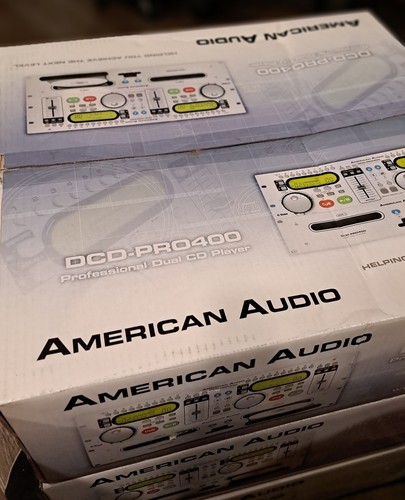 American DJ Audio DCD-PRO400 Dual CD Player & Controller Panel w/Cables | eBay