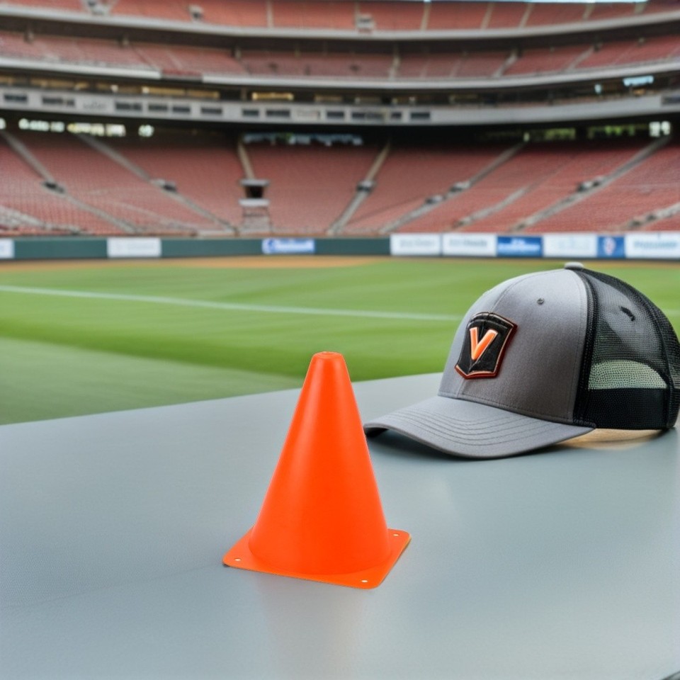 Orange Training Cones Set of 6 18cm for Sports Drills and Obstacle ...