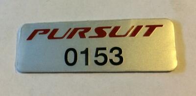 Genuine Ford BA BF Build Number Badge FPV Pursuit 0153 | eBay Australia