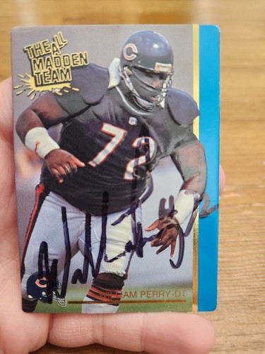 Autographed 1991 Action Packed All-Madden #16 William Perry Chicago ...