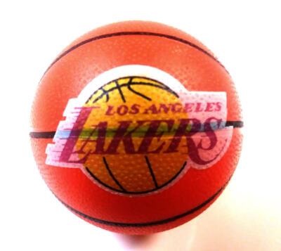 LOS ANGELES LAKERS NBA MINI 2" ROUND BASKETBALL BALL RETIRED 2015 ...