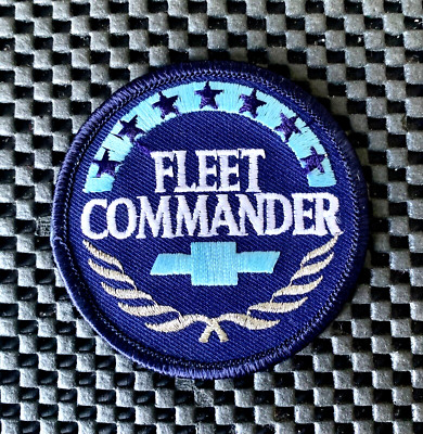 CHEVROLET FLEET COMMANDER EMBROIDERED SEW ON PATCH CHEVY IMPALA CAMARO ...