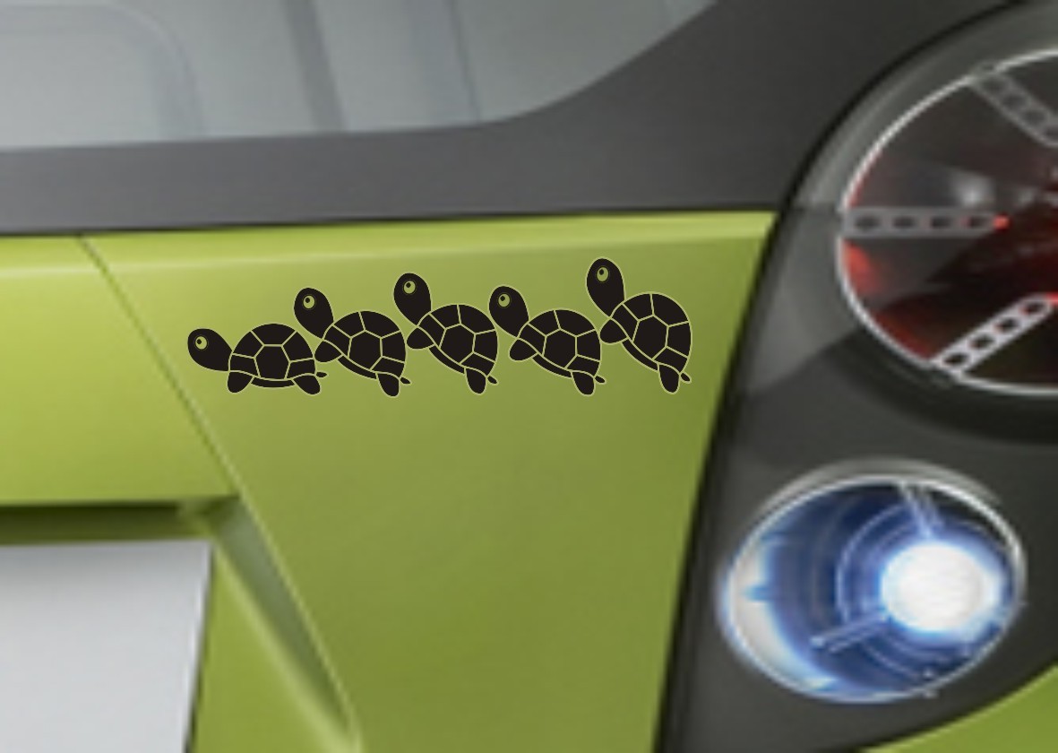 TORTOISES ON ROAD TURTLE Funny Reflective Car Stickers Best Gifts | eBay.de