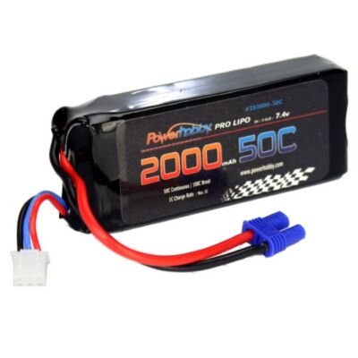 Power Hobby 2S 2000mah 50C LiPo Battery EC2 | eBay